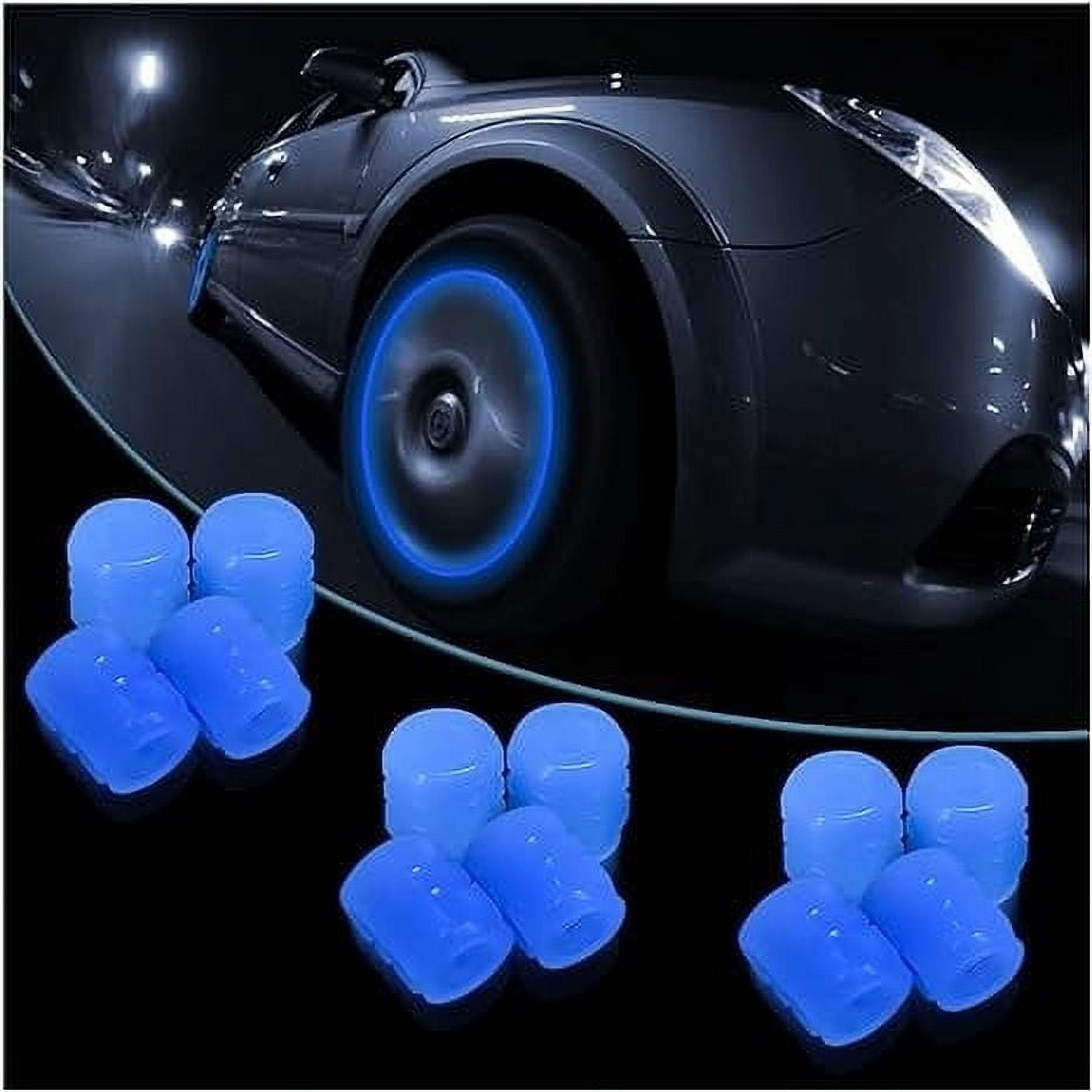 Luminous Tire Valve Stem Caps for Car, 12PCS Fluorescent Glow in The ...