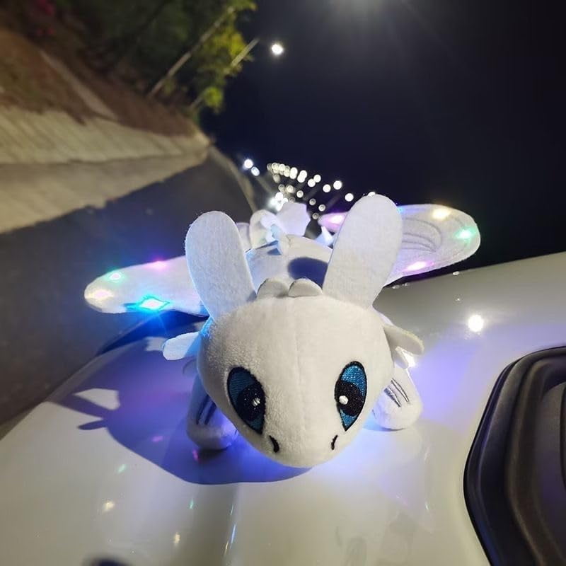 Luminous Toothless Dragon Car Accessory, 3 Light Modes Toothless Dragon ...