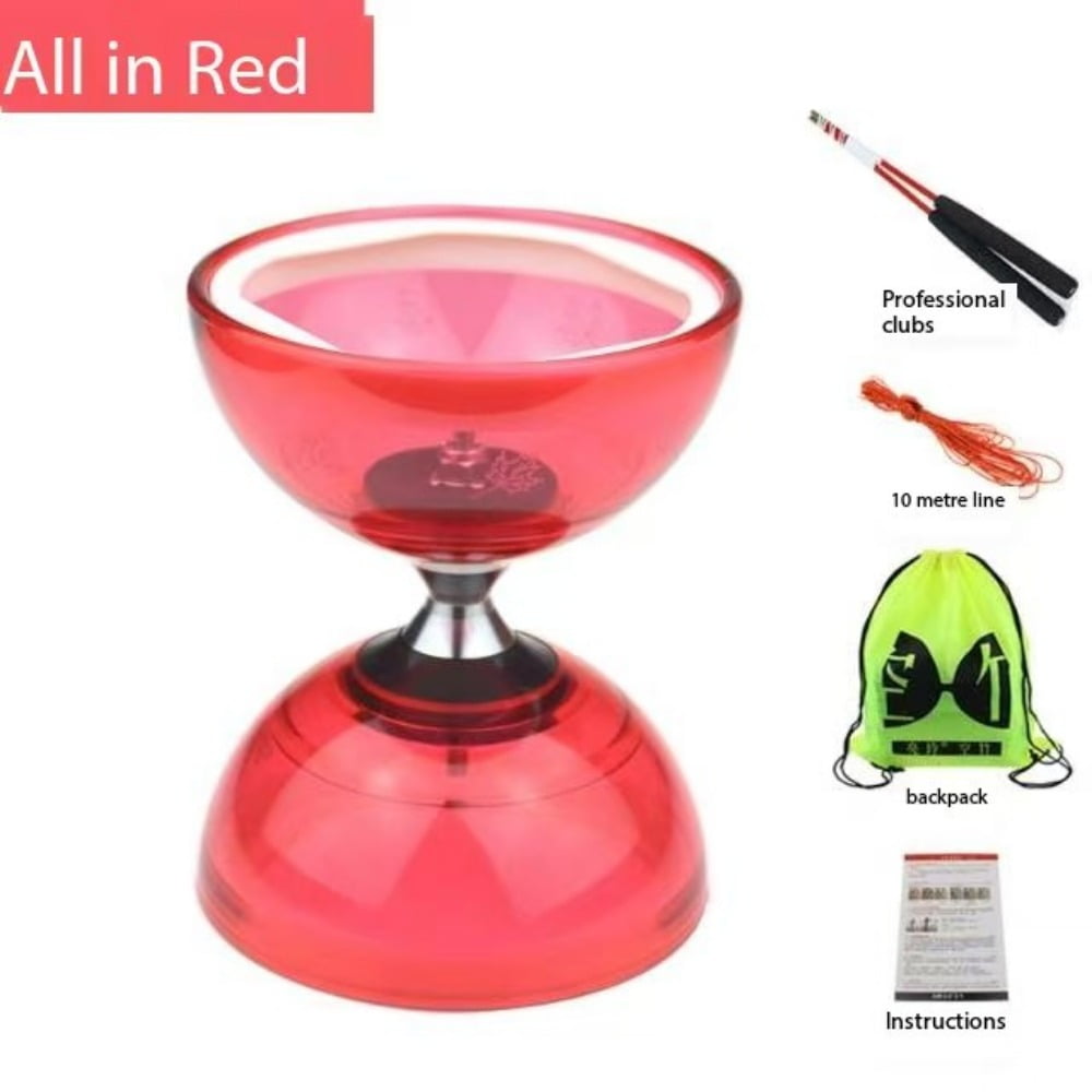 Luminous Triple Bearing Double-end Diabolo with Rods String Exercise ...