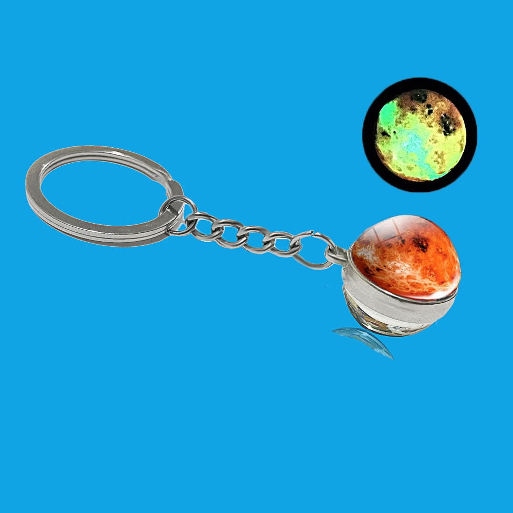Luminous Universe Star Keychain Solar System Earth Pendant Galaxy ...