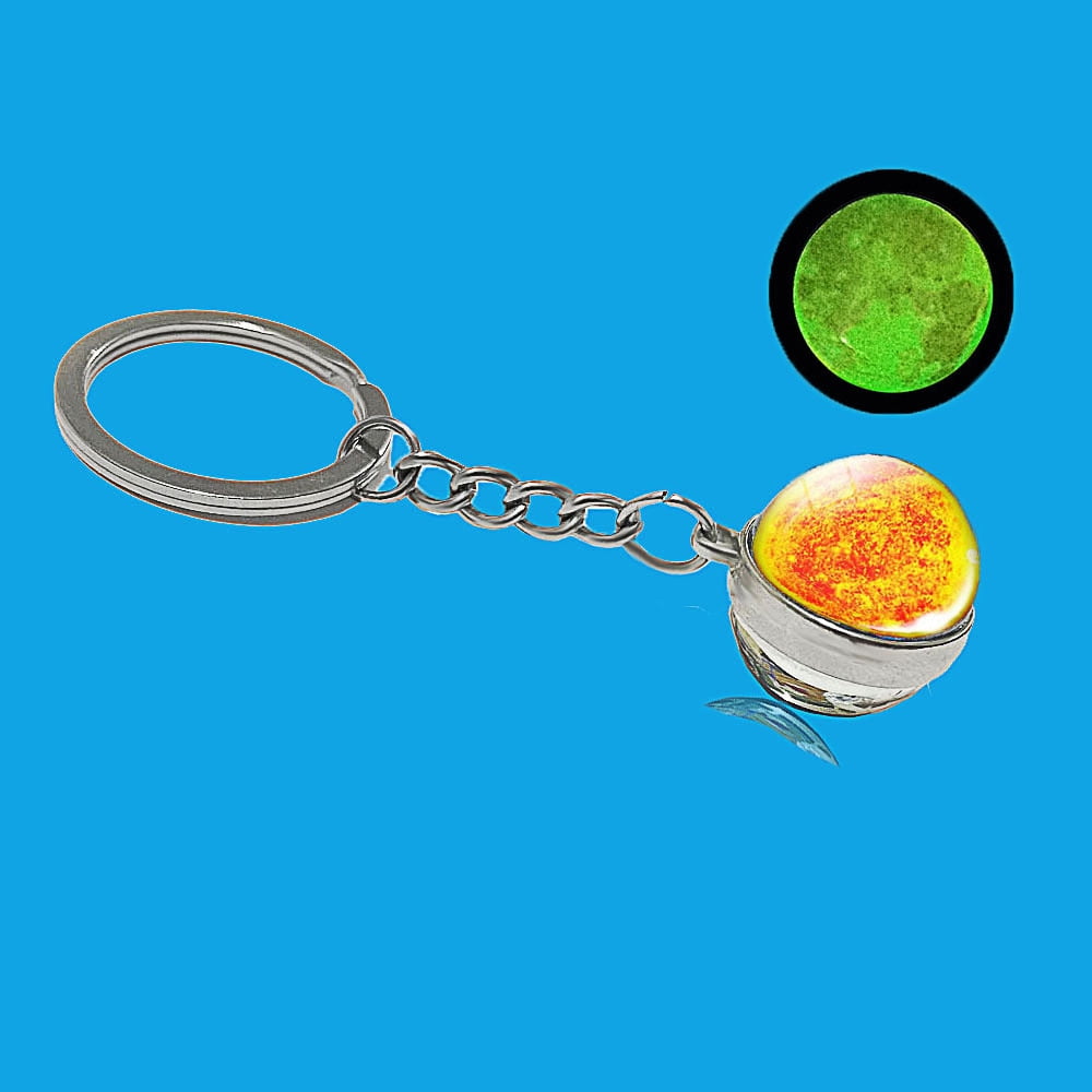 Luminous Universe Star Keychain Solar System Earth Pendant Galaxy ...