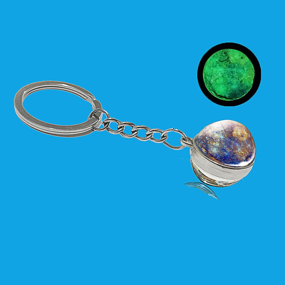 Luminous Universe Star Keychain Solar System Earth Pendant Galaxy ...