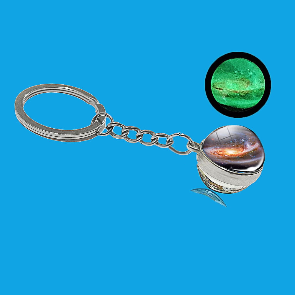 Luminous Universe Star Keychain Solar System Earth Pendant Galaxy ...
