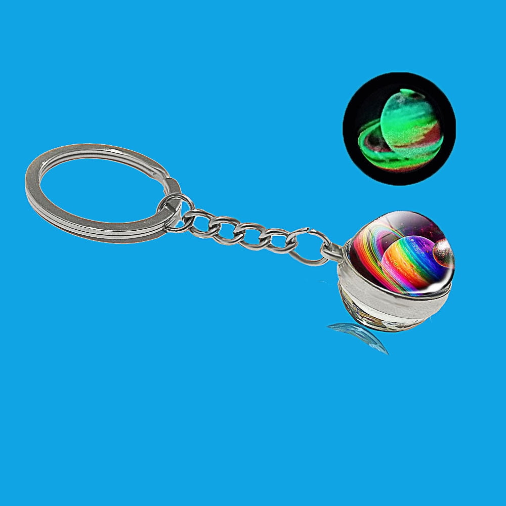 Luminous Universe Star Keychain Solar System Earth Pendant Galaxy ...