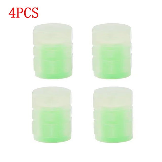 Luminous Valve Caps Fluorescent Red Night Glowing Car Motorcycle ...