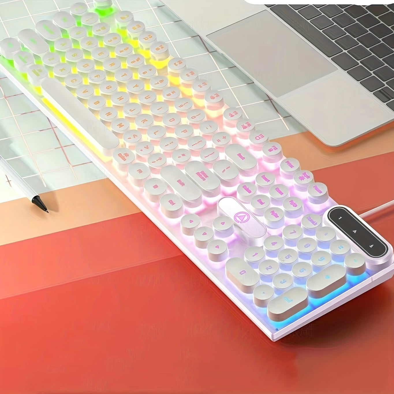 Luminous Wired Keyboard for Gaming with Punk Color Matching - Walmart.com