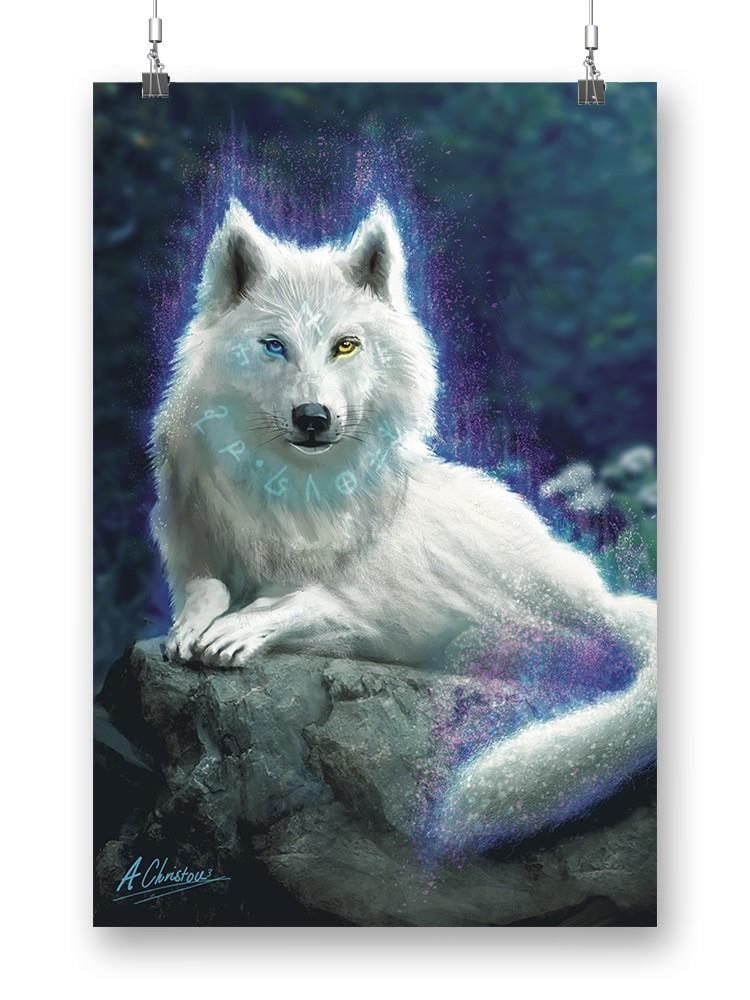 Luminous Wolf Poster - Anthony Chirstou Designs, - Walmart.com