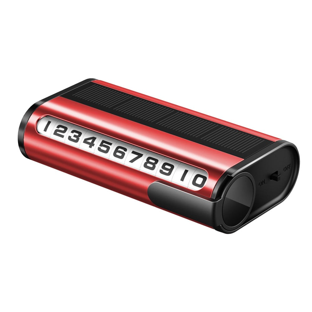 Luminous car parking number car parking card solar charging temporary ...