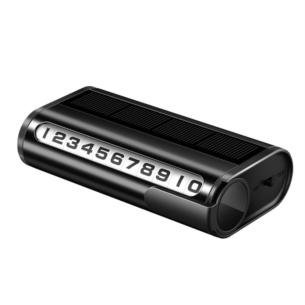 Luminous car parking number car parking card solar charging temporary ...