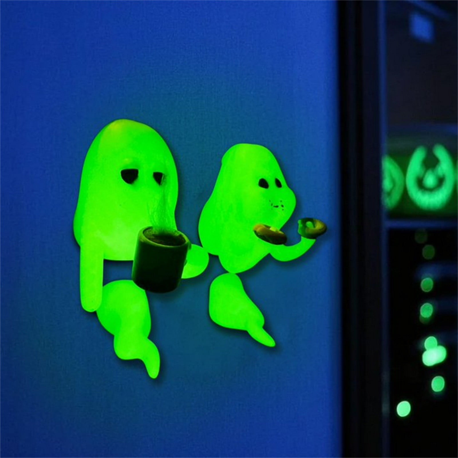 Luminous ghost fridge magnet 3D printed ghost fridge magnet Halloween ...