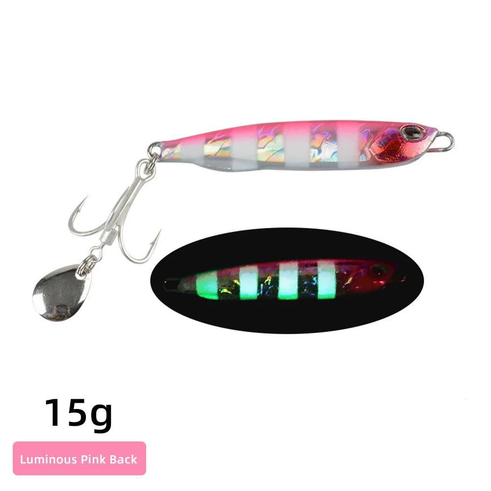 Luminous powder back (E) fishing Spanish mackerel small iron plate lure ...
