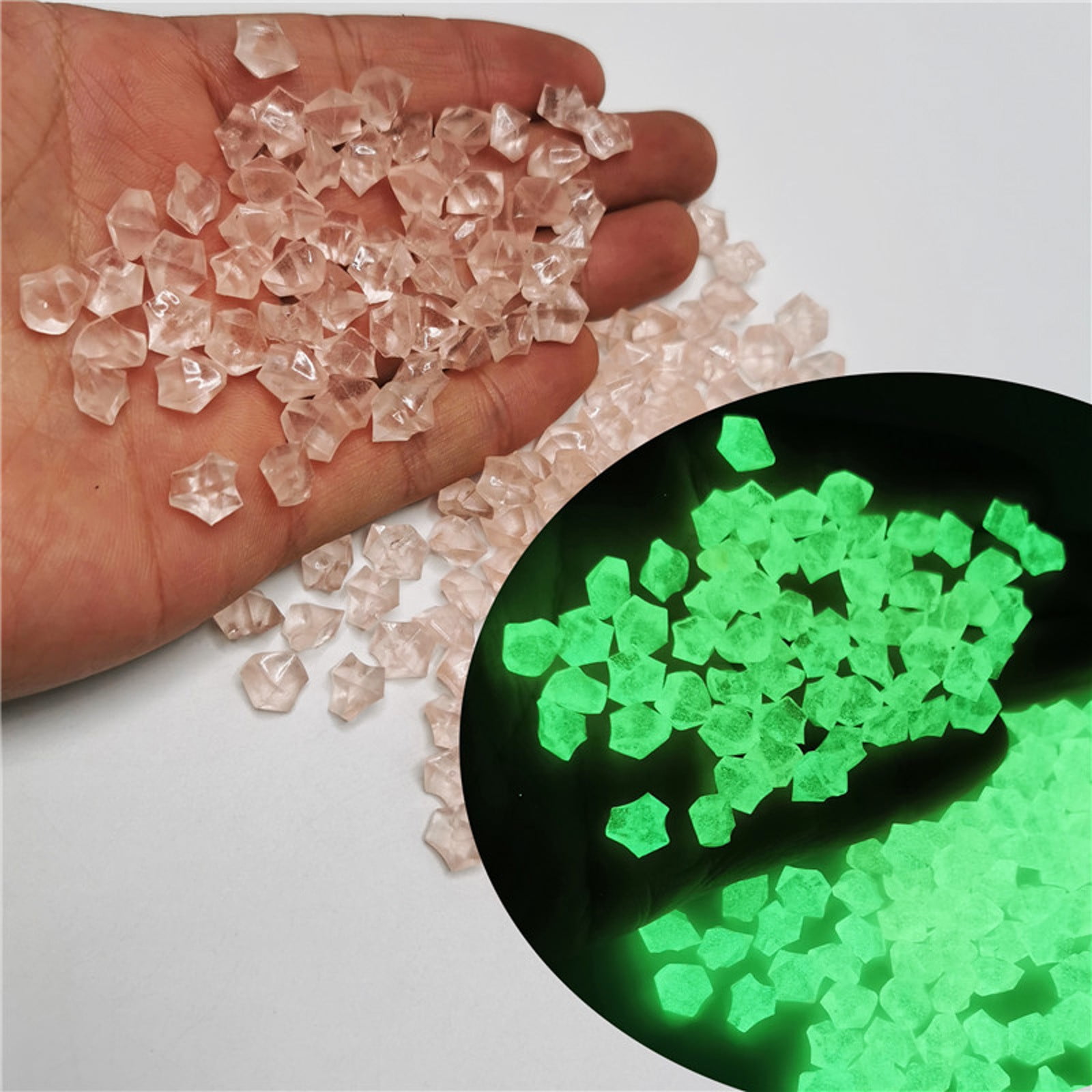 Luminous stone luminous stone 8*10mm 300PCS a pack light pink - Walmart.com
