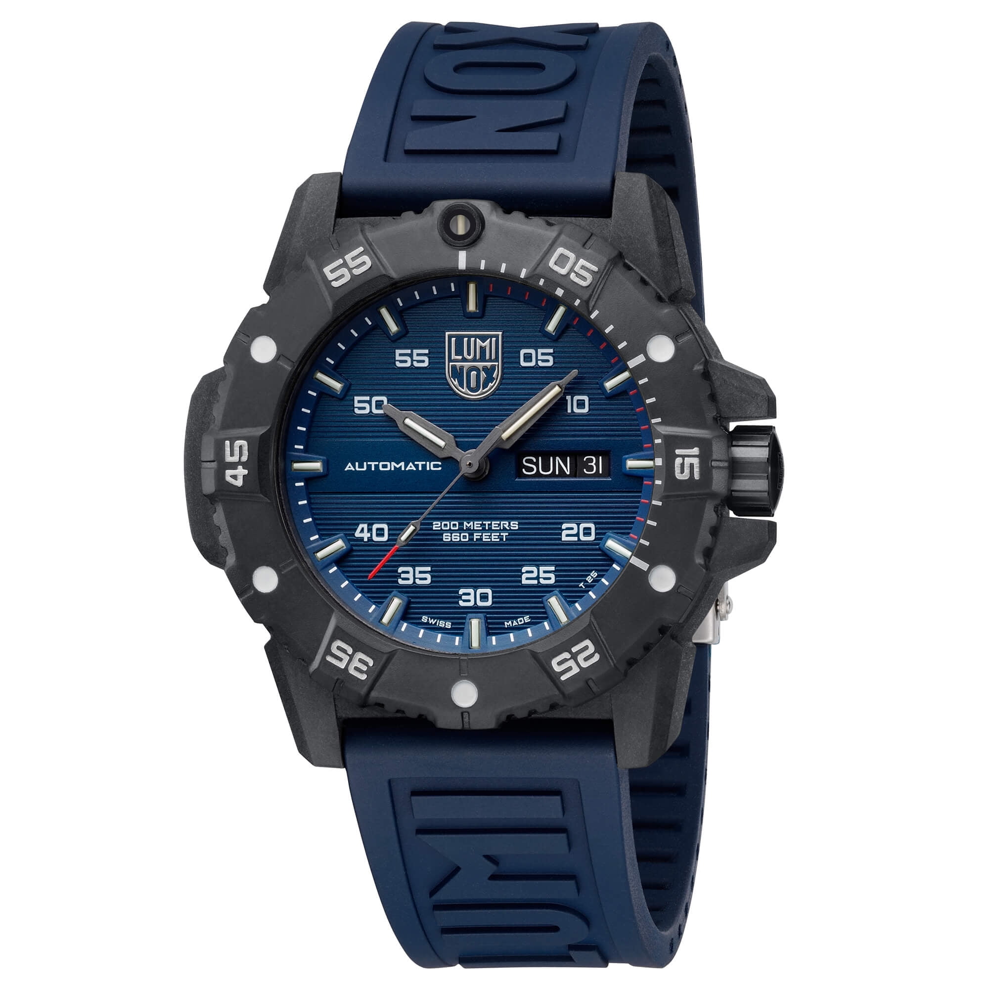 Luminox Men's Master Carbon Seal 3863 Automatic Dive Watch with Blue ...