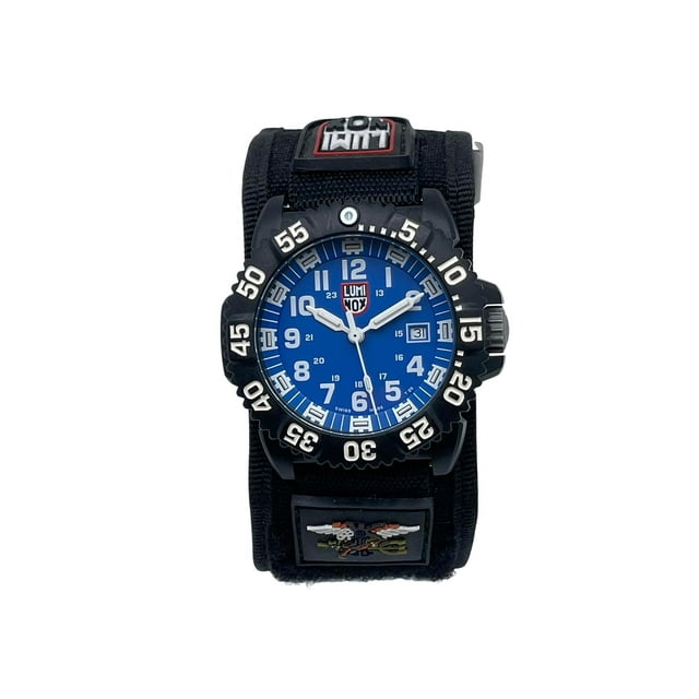Luminox Evo Navy Seal Colormark 44mm Carbon Blue Dial Quartz Mens Watch ...