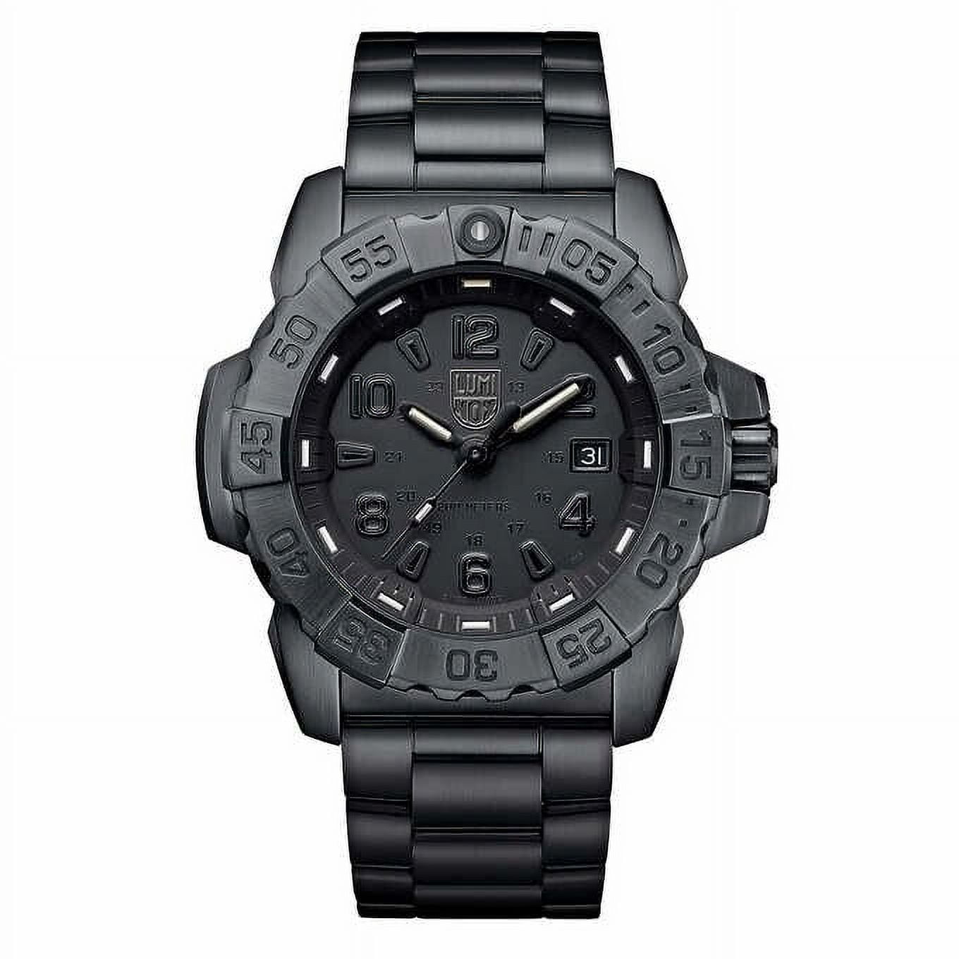 Luminox Navy SEAL Blackout Men's Stainless Steel Watch - Walmart.com