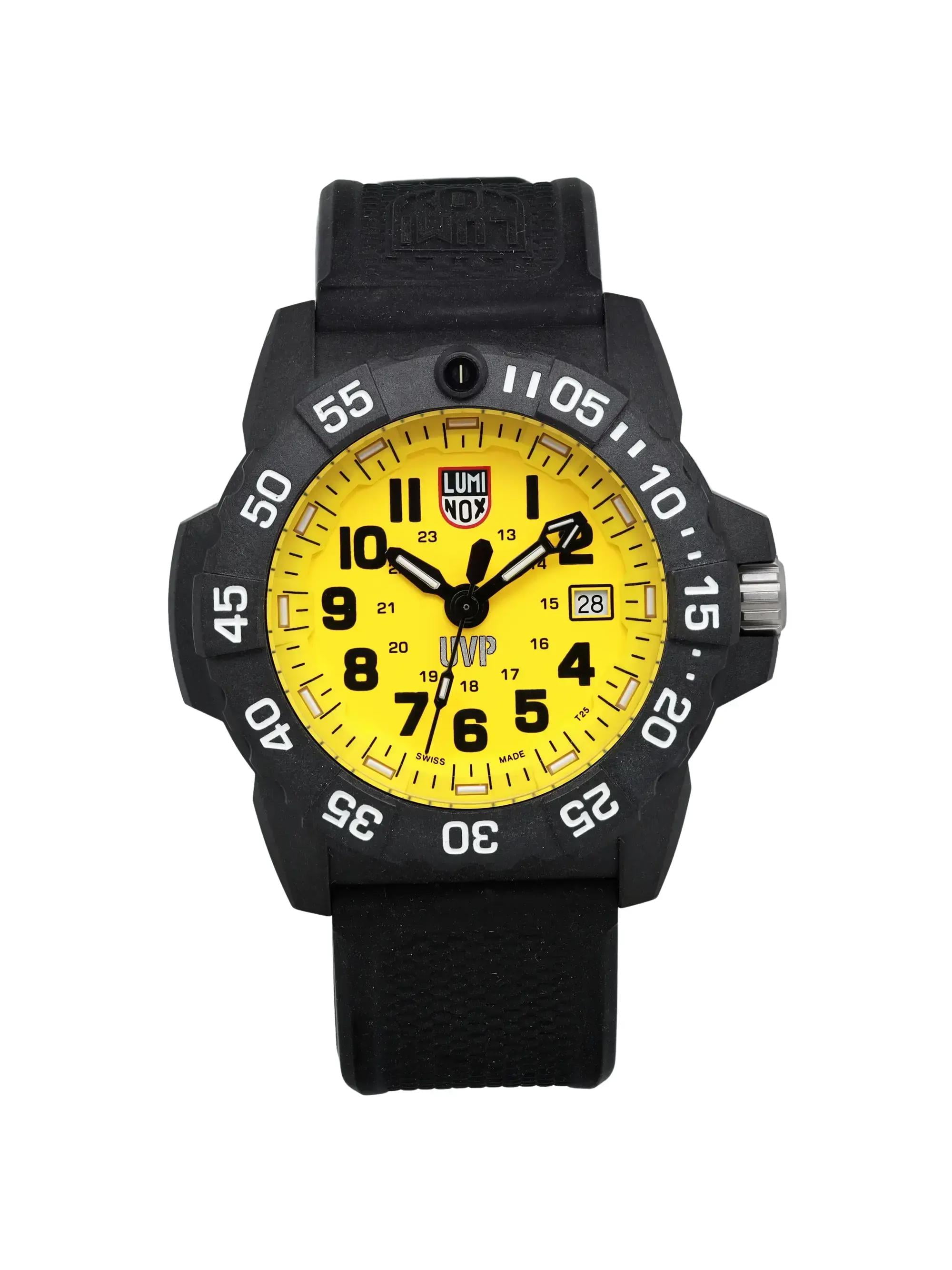Luminox Navy Seal Scott Cassell UVP 44mm Yellow Dial Mens Watch XS.3505 ...