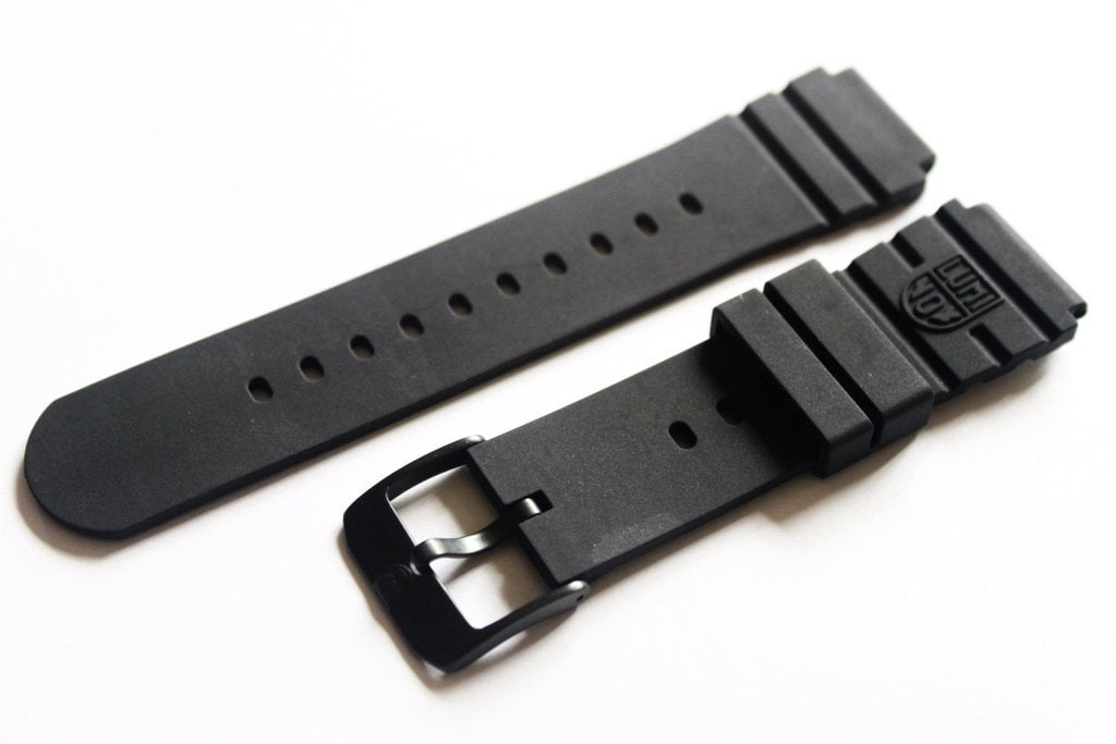 Luminox Rubber 3000 Series FP.L.DPB Black Out Navy Seal Watch Band With ...
