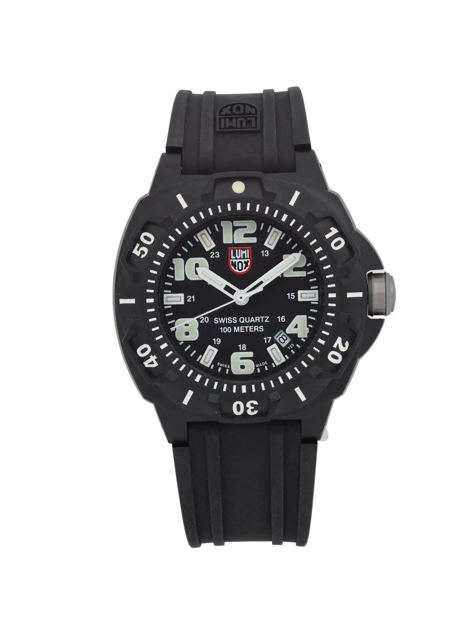 Luminox Sentry 0200 Series 43mm Carbon Black Dial Quartz Men Watch 0201 ...