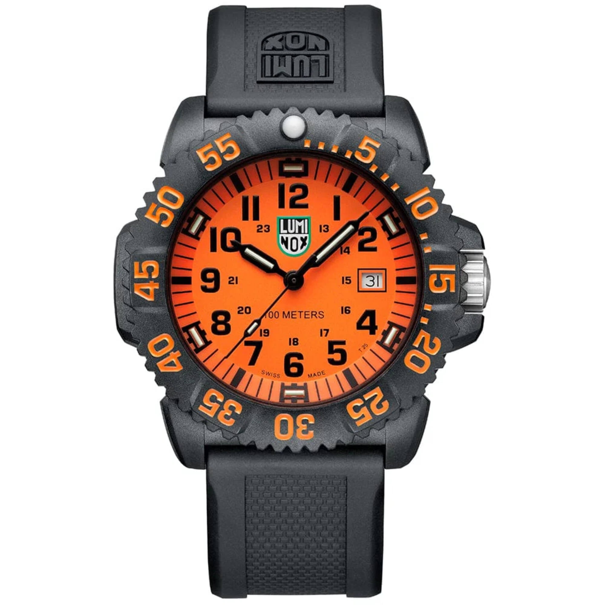 Luminox X2.2059.1 Men's G Sea Lion Orange Dial Black Strap Watch ...