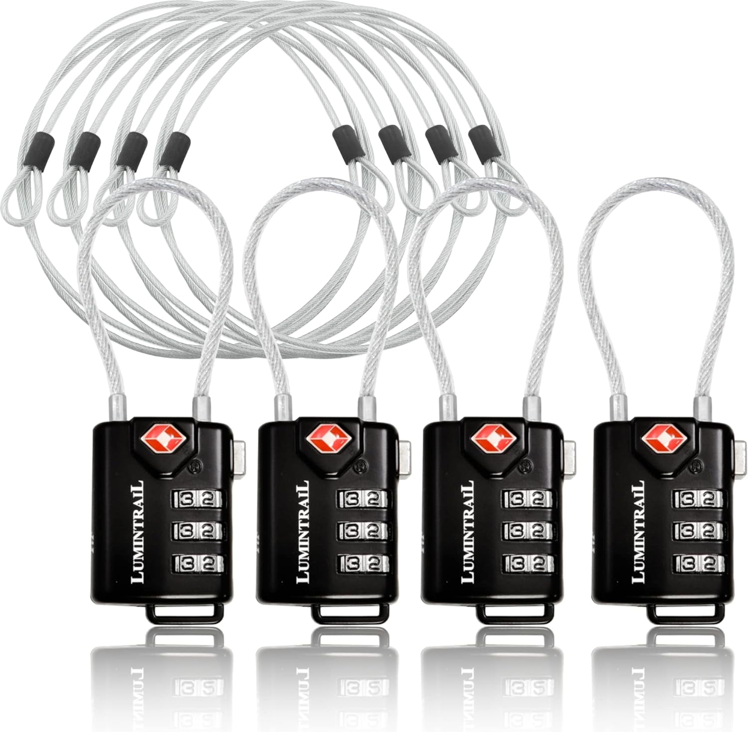 Lumintrail TSA Approved Lock for Luggage or Suitcase, Easy-to-Read 3 ...