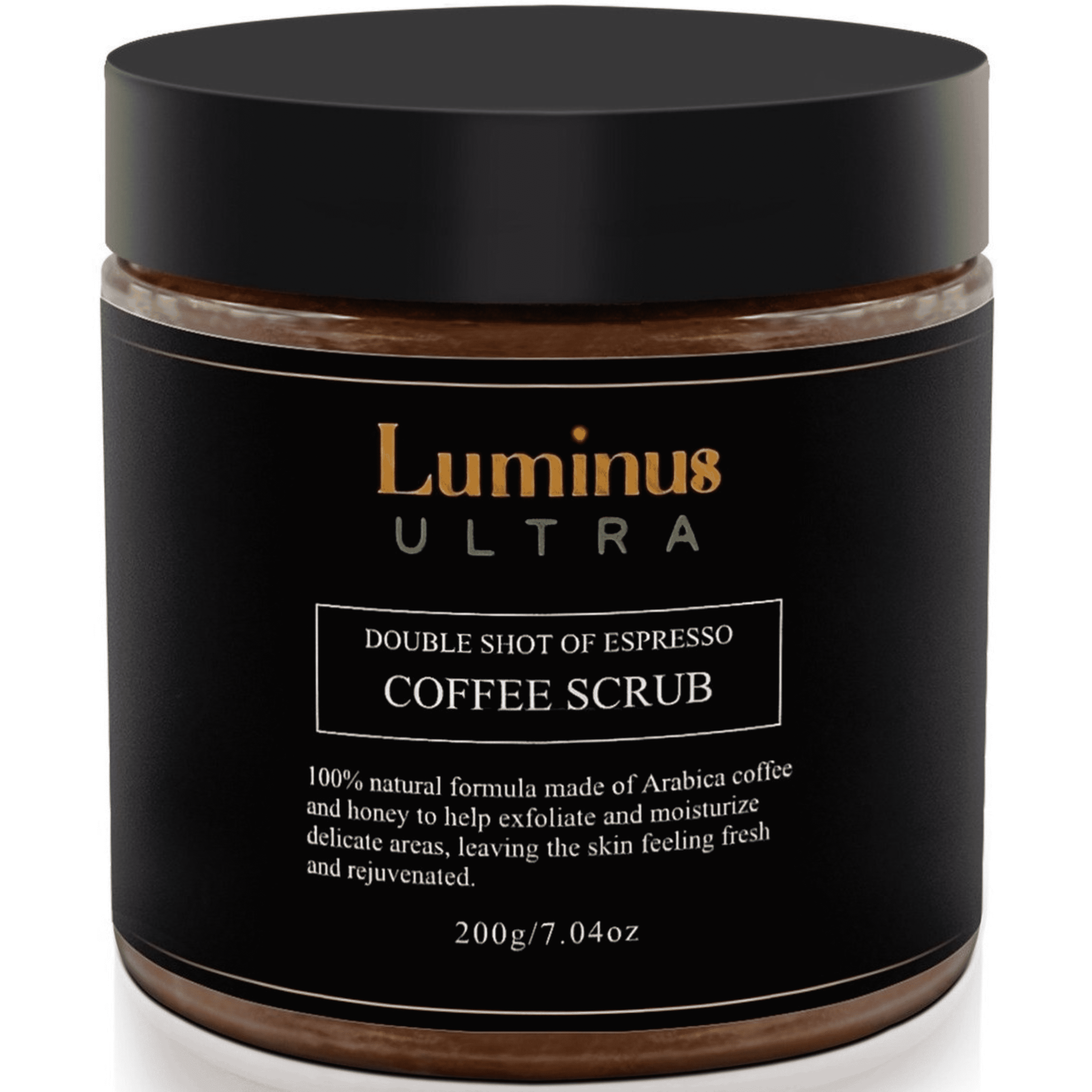 Luminus Ultra Coffee Body Scrub, Anti-Aging Gentle Exfoliating Scrub, 7 ...