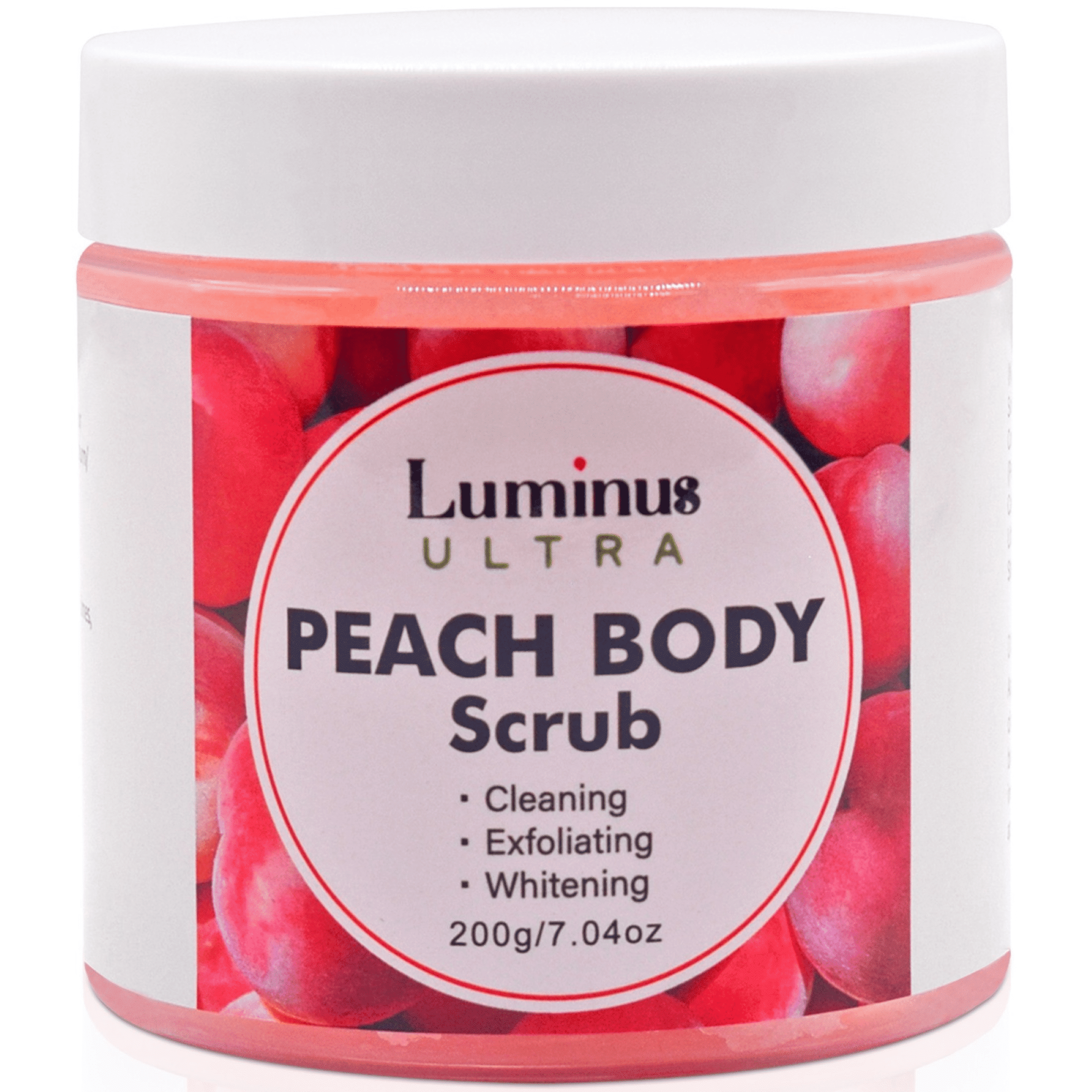 Luminus Ultra Peach Body Scrub with Natural Essential Oils, 7.04 Fl. Oz ...