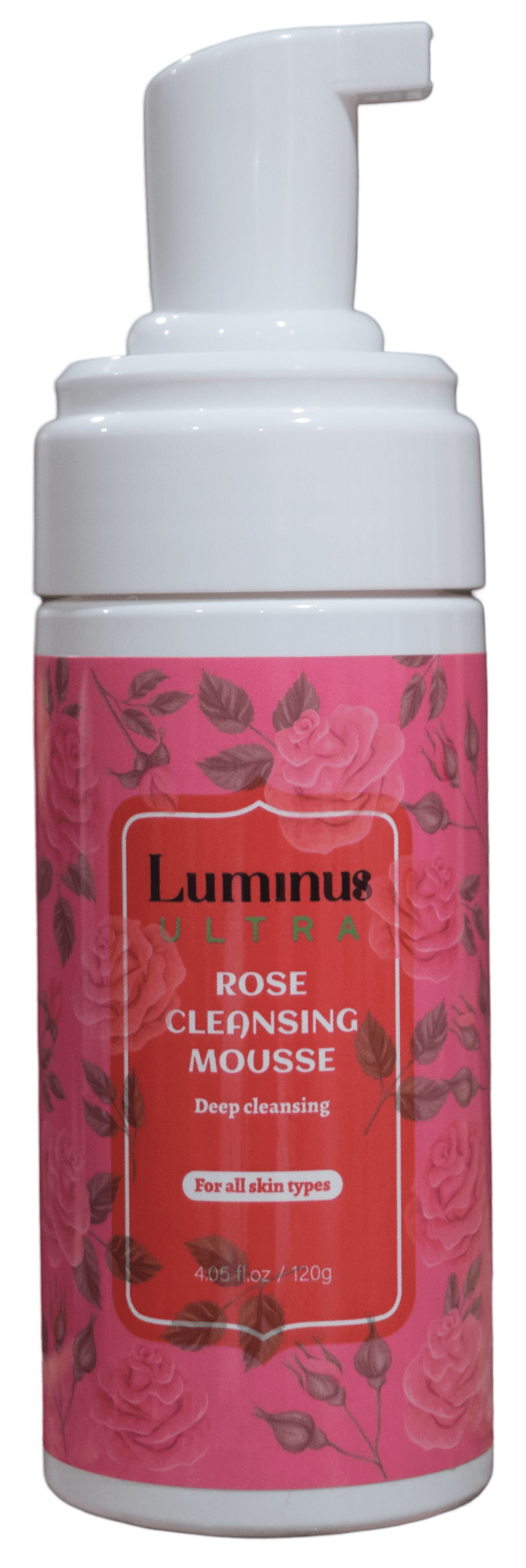 Luminus Ultra Rose Petal Deep Facial Cleanser with Witch Hazel Gentle ...