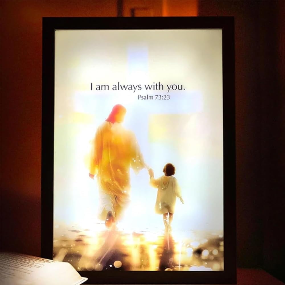 Luminworks Jesus Lamp I Am Always with You, Holy Spirit Lamp，Lumin ...