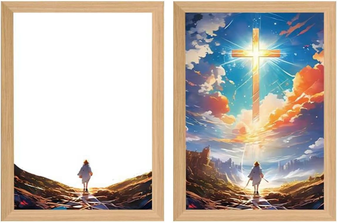Luminworks Jesus Lamp, The Jesus Lamp, 4D LED Christ Frame Light ...