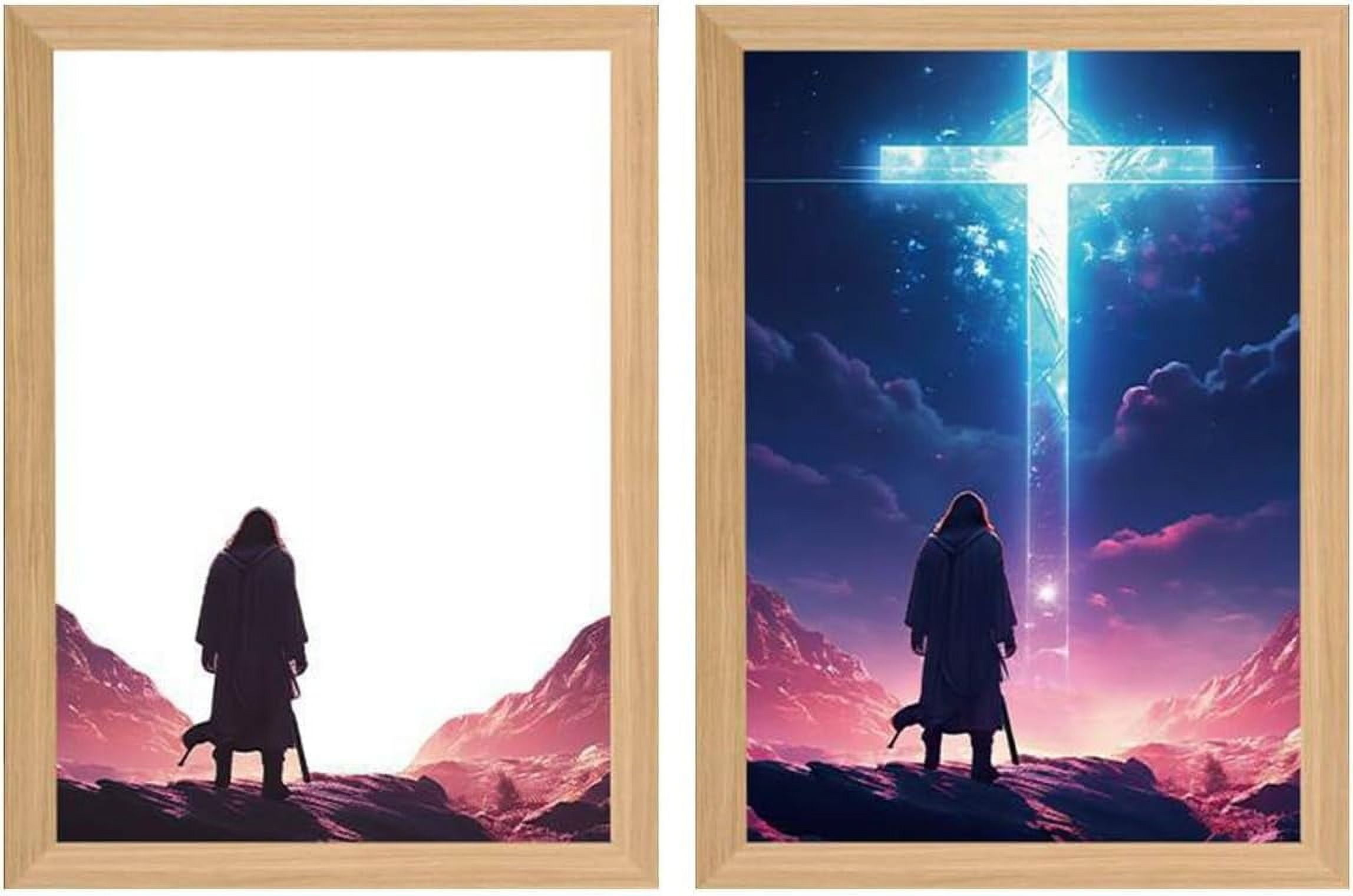 Luminworks Jesus Lamp, The Jesus Lamp, 4D LED Christ Frame Light ...