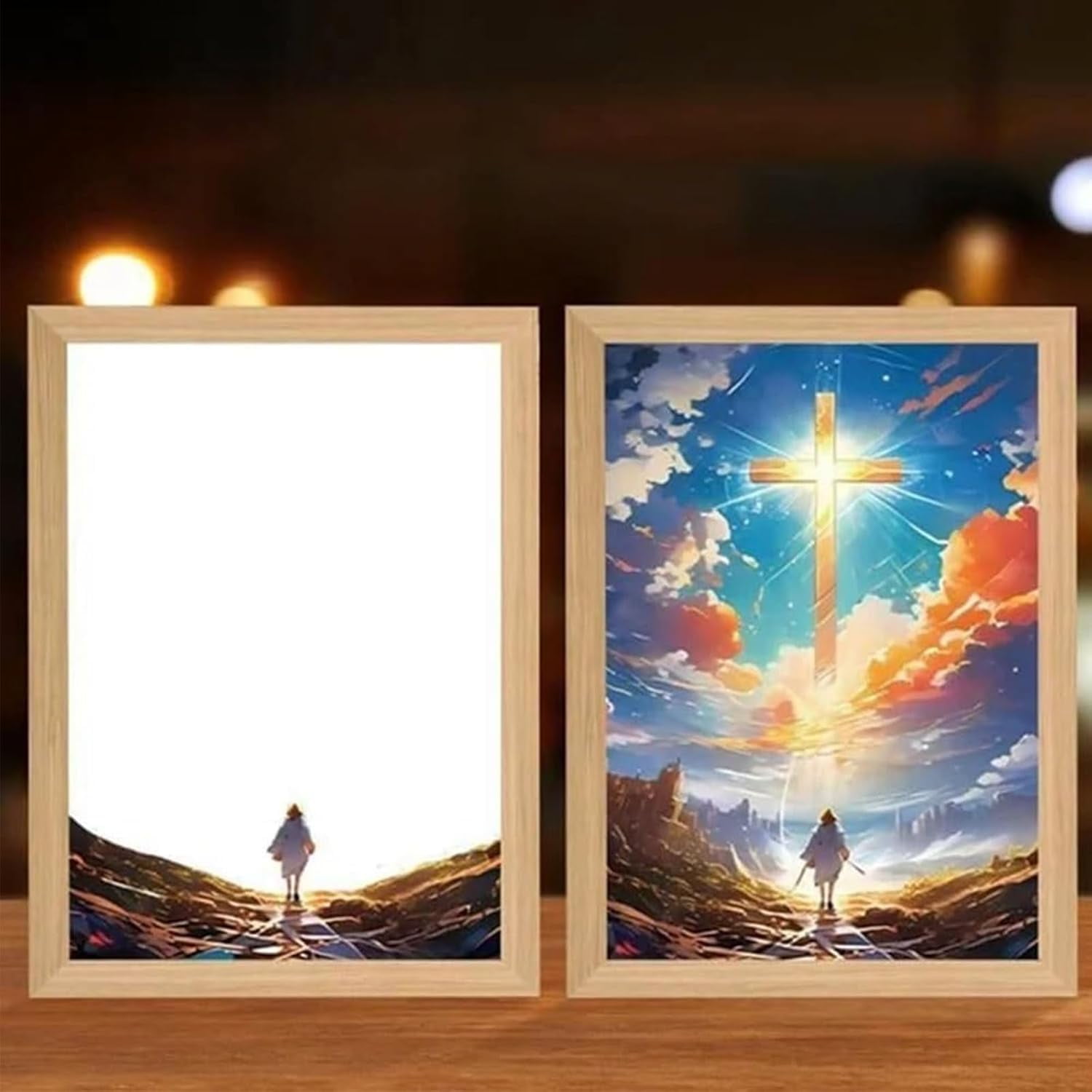 Luminworks Jesus Lamp, Jesuspainting Decorative Lamp, 4d Led Christ ...