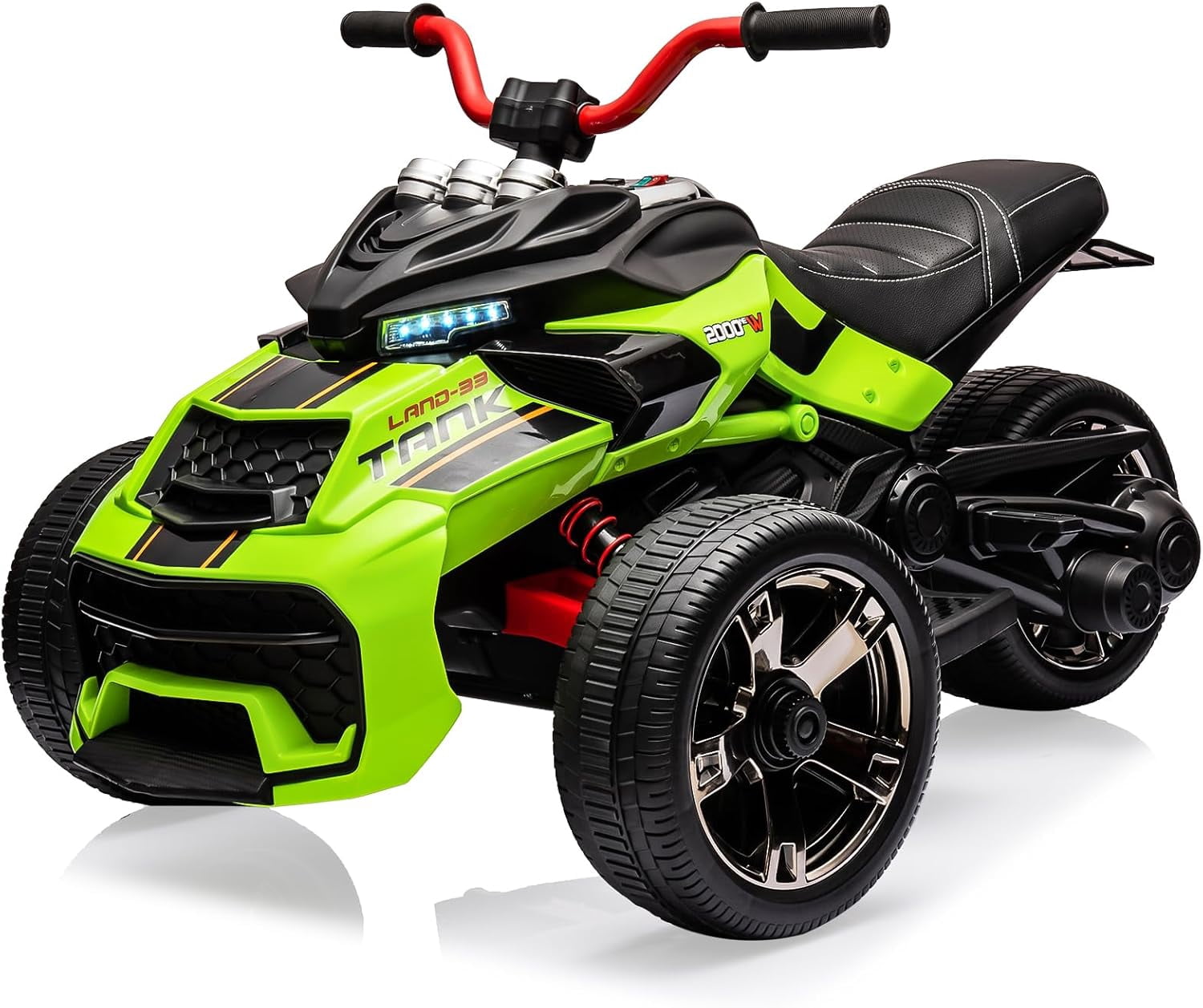Lumiparty 12V Kids Electric Ride on Truck & ATV Motorcycle with 3 ...