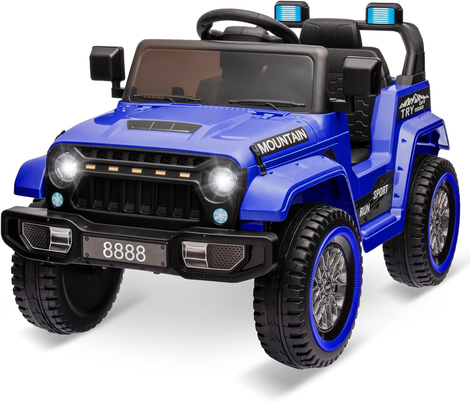 Lumiparty 12V Kids Ride On Truck Car, Battery Powered Electric Vehicles ...