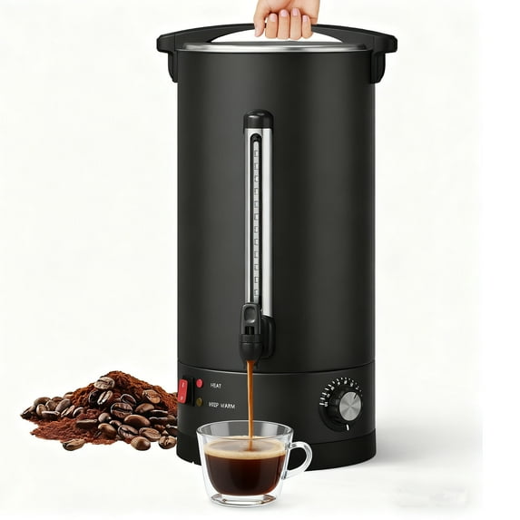 Lumiparty 18 L Stainless Steel Coffee Urn, 120 Cups Double Wall ...