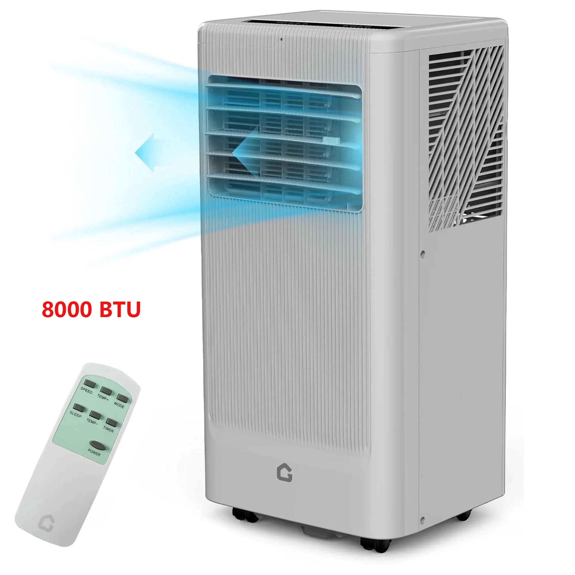 Lumiparty 8000 BTU Portable Air Conditioner, Small AC Unit with Cool ...