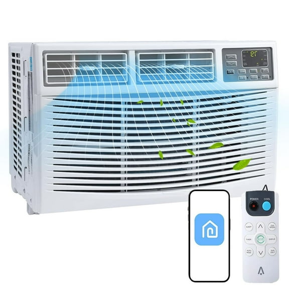 BILT HARD Inverter Window Air Conditioner 8000 BTU Smart WiFi AC Unit ...