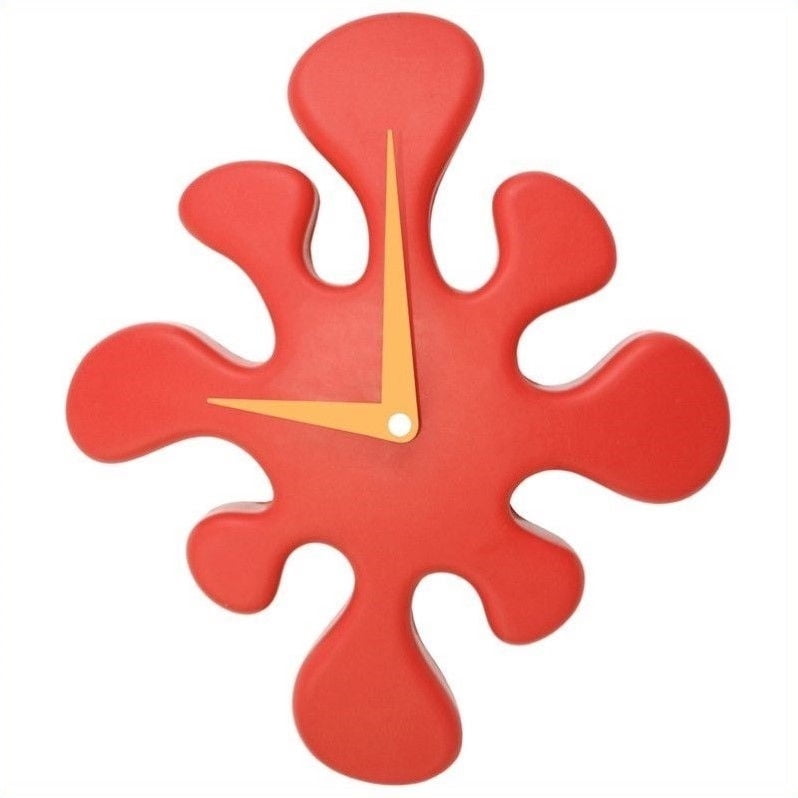 Lumisource Mini Splat Clock in Red - Walmart.com