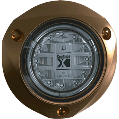 Lumitec SeaBlazeX 101141, LED Underwater Boat Light, Surface Mount ...