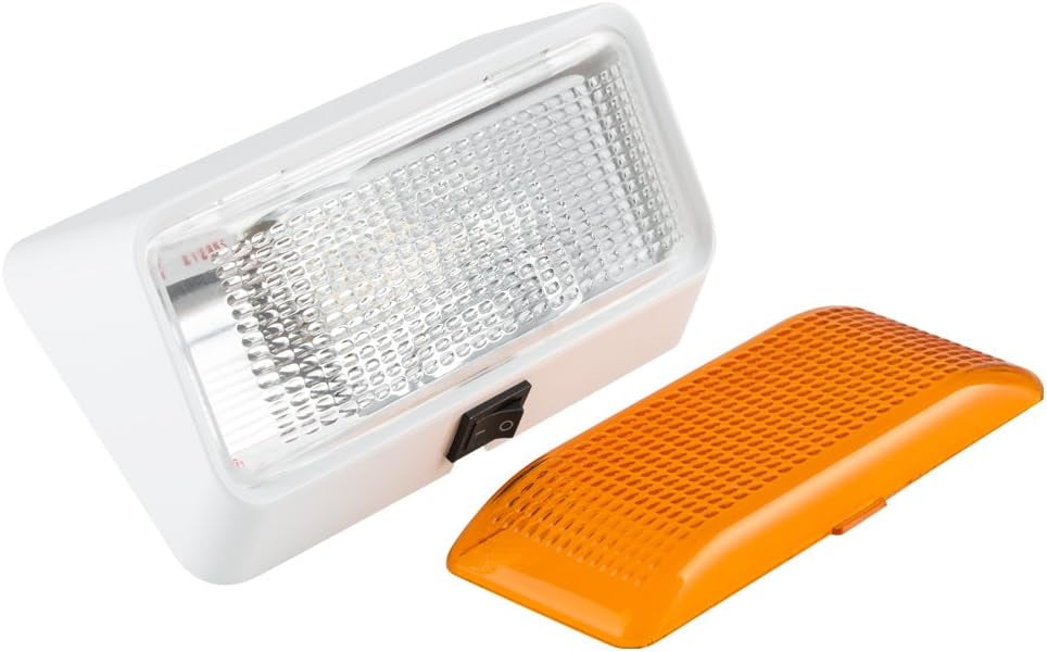 Lumitronics 12V LED Light Exterior RV Porch Light with Switch, Utility ...