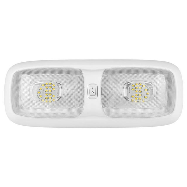 Lumitronics LED Euro Style RV Ceiling Dome Light - Double - White ...
