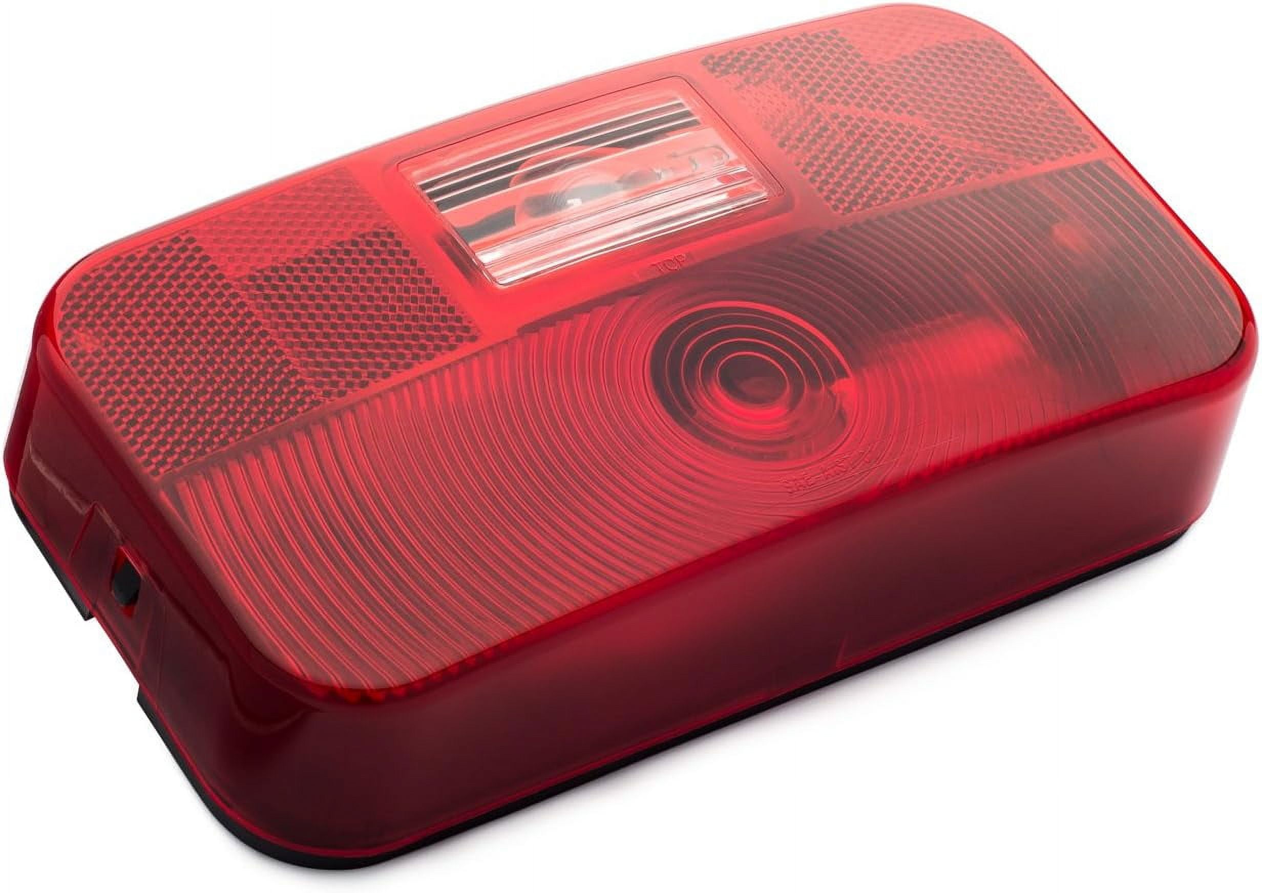 Lumitronics Red Surface Mount Back Up Light Trailer Light Kit for RV ...