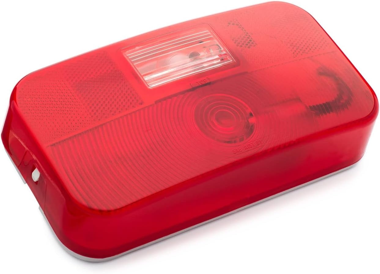 Lumitronics Red Surface Mount Back Up Light Trailer Light Kit for RV ...