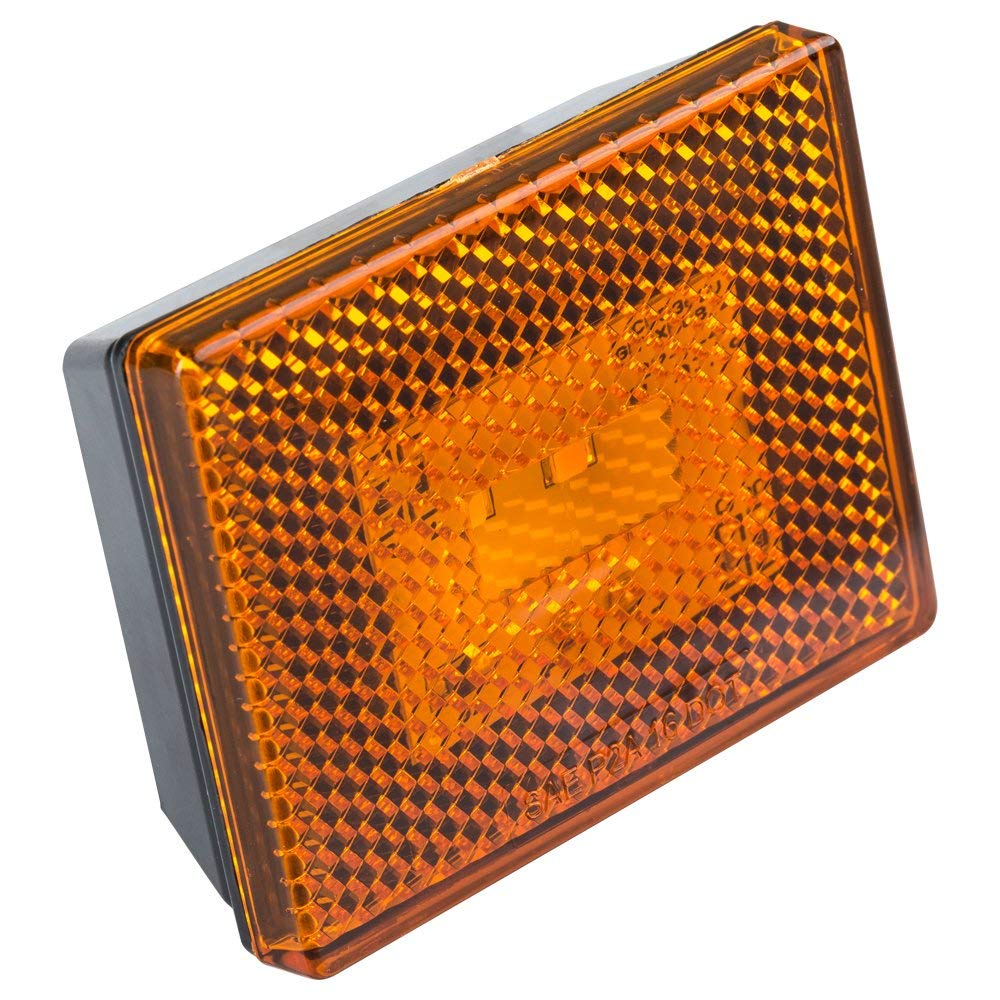 Grote 49341 White MicroNova Dot LED Clearance Marker Light (Grommet ...