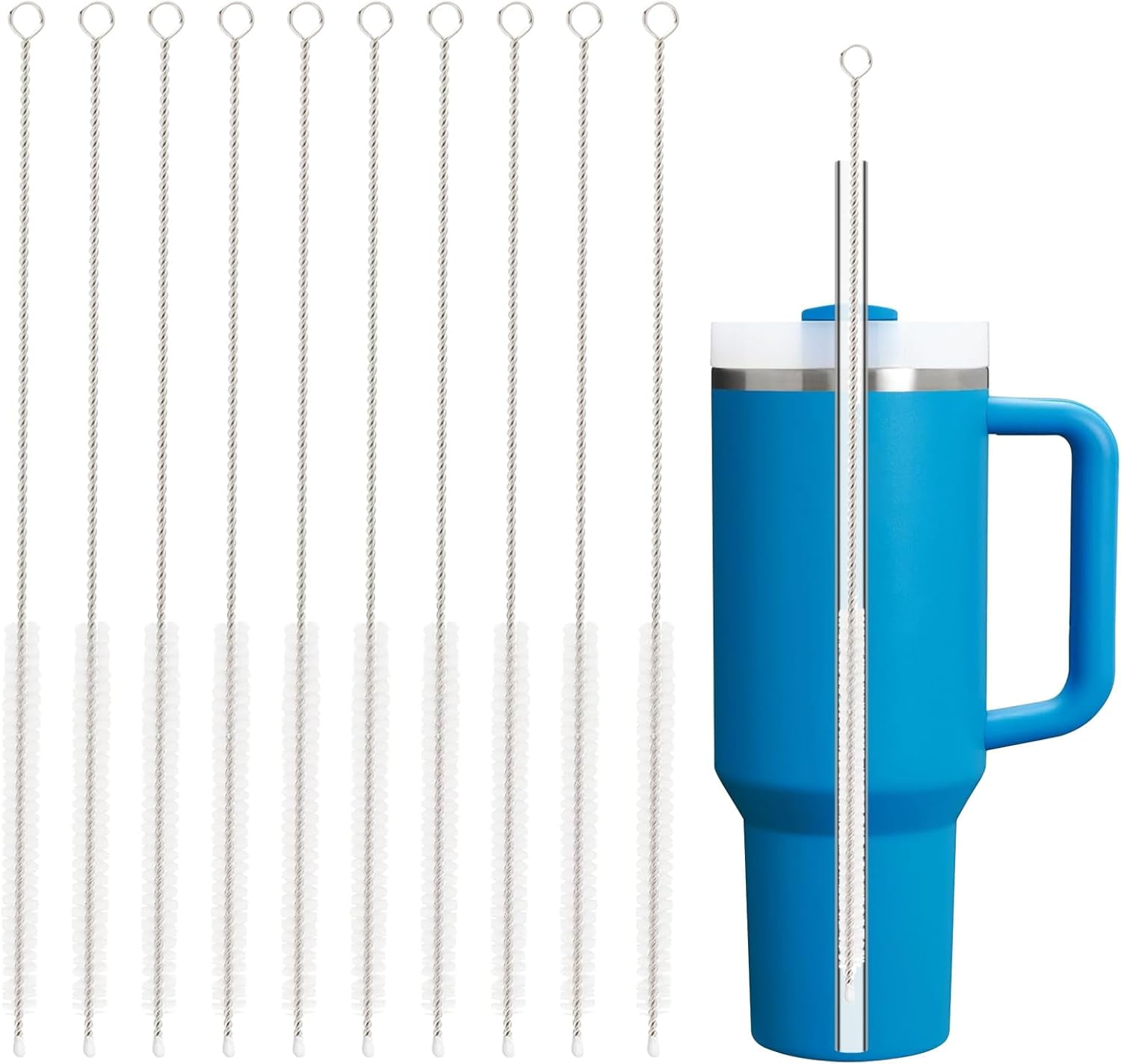 Lumivia 10Pcs Straw Cleaner Brush for Stanley Extra Long Straw Cleaning ...
