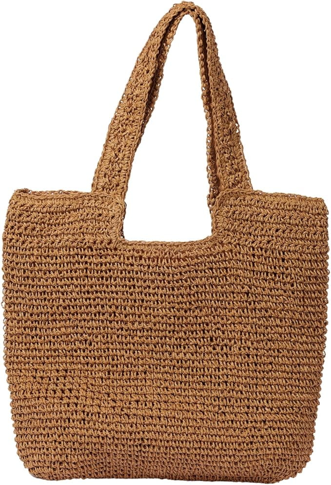 Lumivia Beach Bags for Women, Large Beach Bag, Woven Straw Tote Bags ...