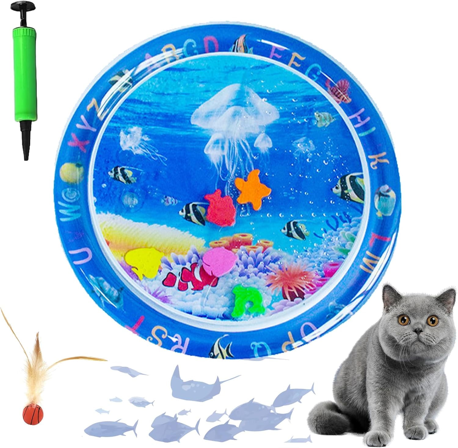 Lumivia Pet Inflatable Water Play Mat - Interactive Cooling Water ...