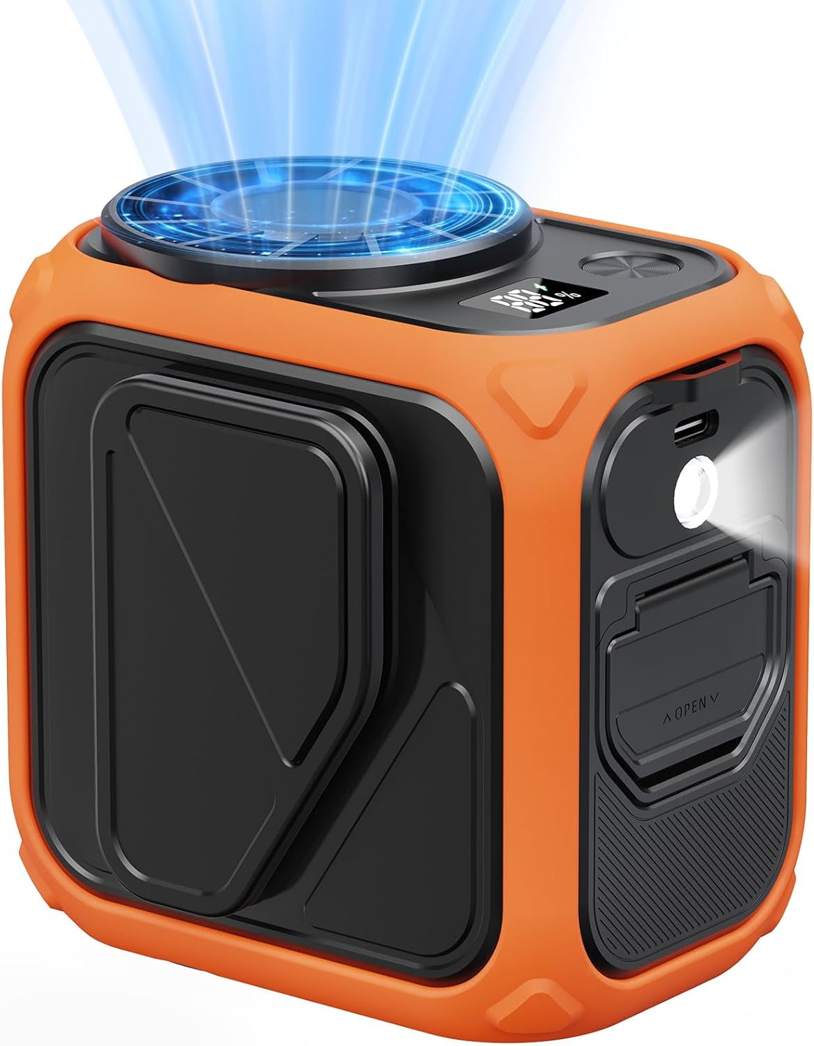 Lumivia Portable Waist Fan Rechargeable With LED Display And Light 5 ...