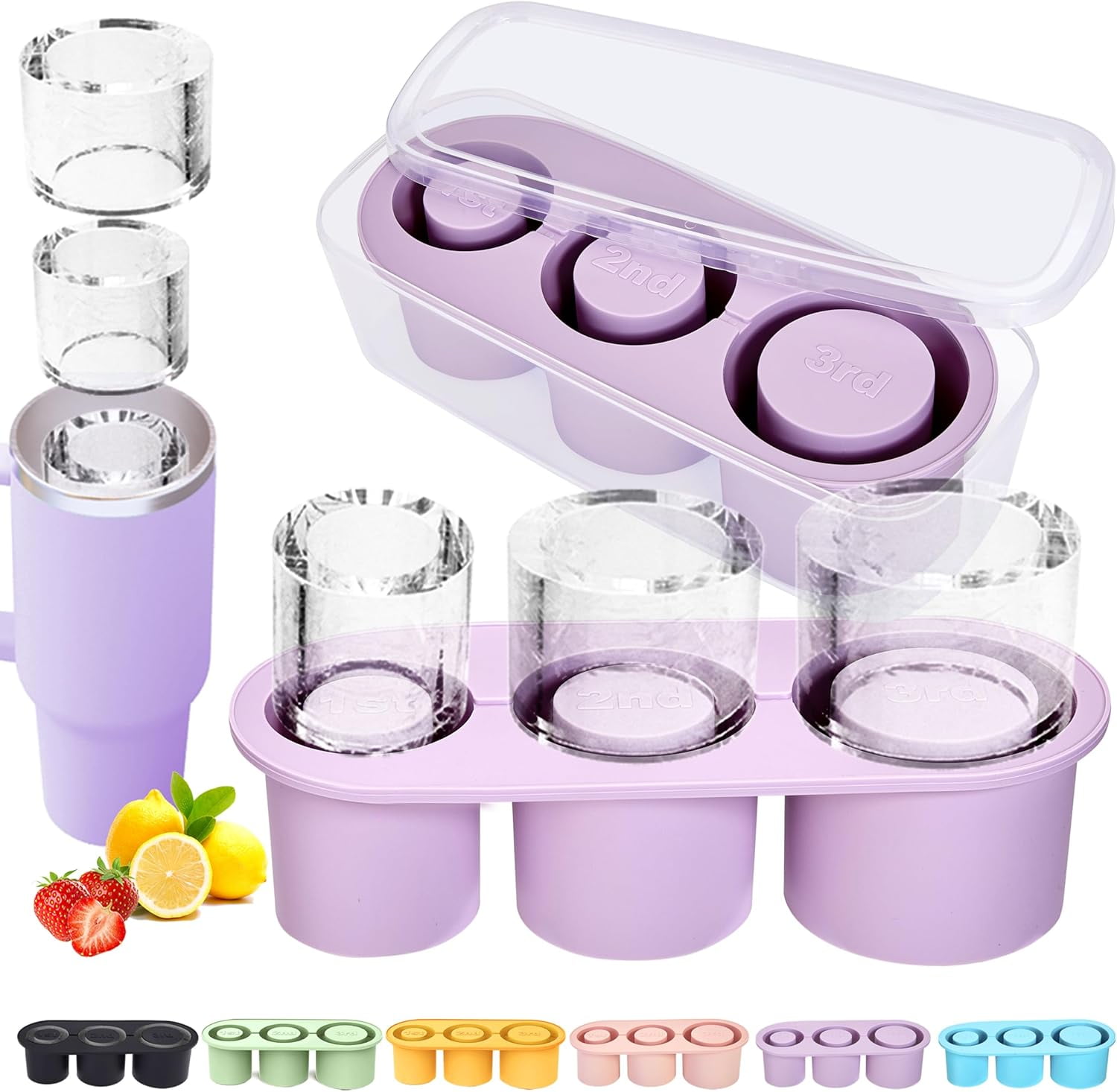 Lumivia Tumbler Ice Tray for Stanley Cups. 40oz Tumblers, Silicone Ice ...