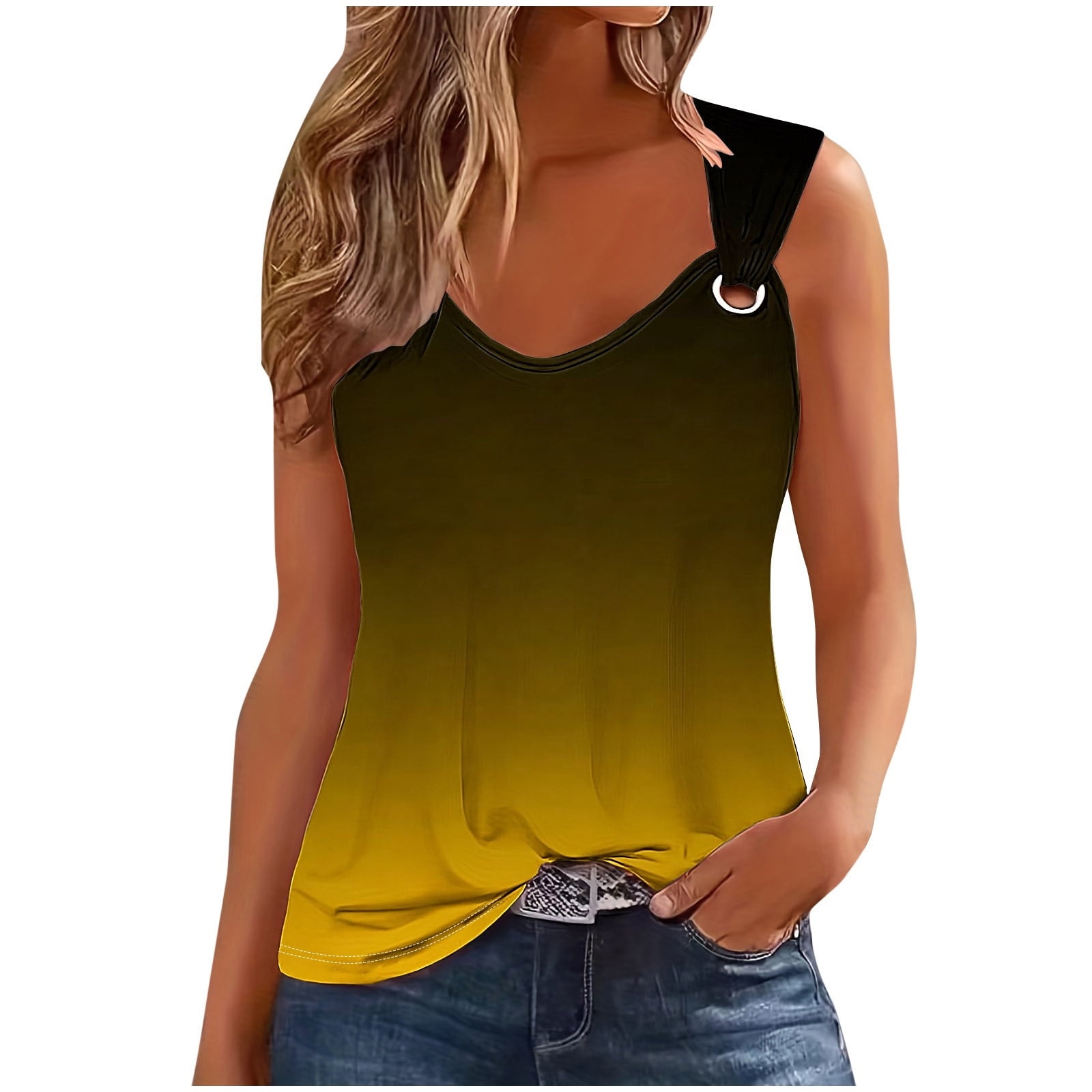 Lumivie Sexy Halter Tops For Women Cleavage Workout Tshirts Shirts For ...