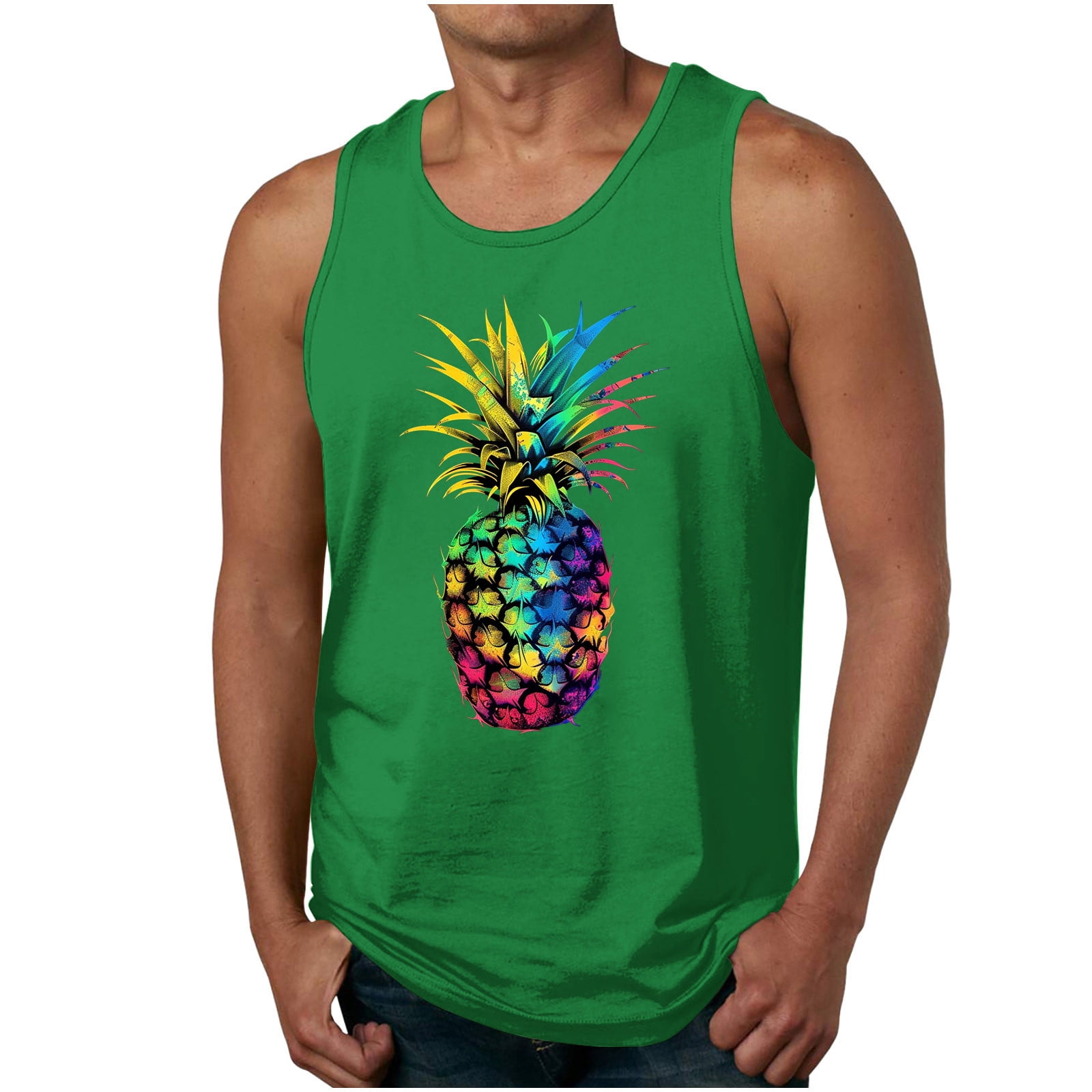 Lumivie Workout Muscle Shirts For Men Gym Boho Summer Tops For Men 2025 ...